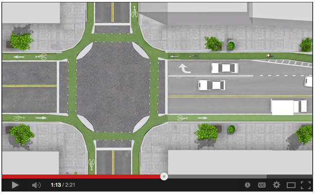 Protected Intersections for Bicyclists | A new design for US streets